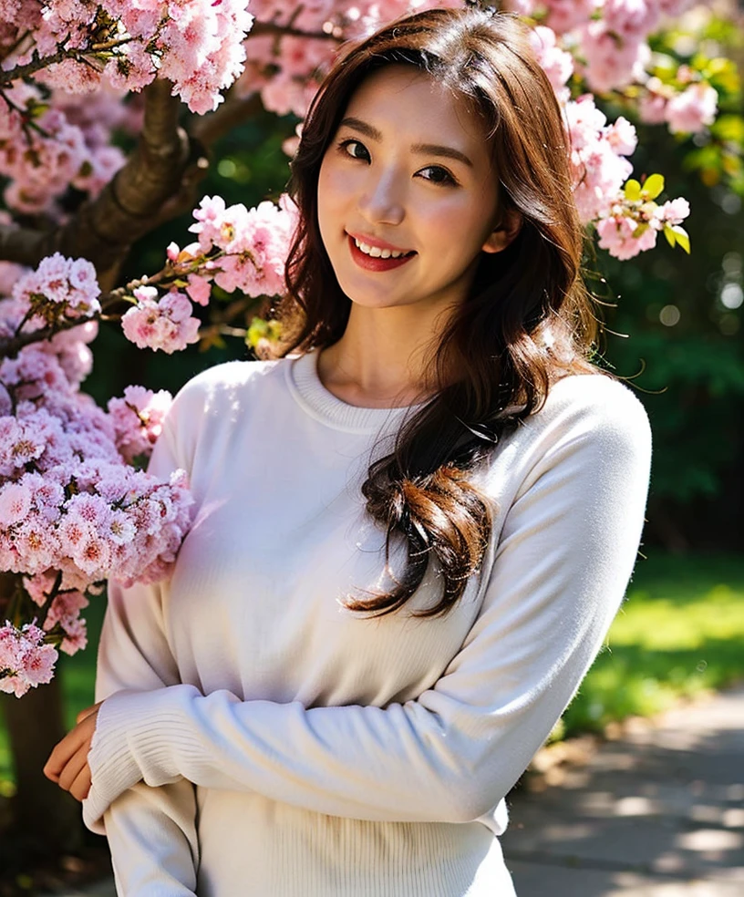 Full body shot of a curvy fit Japaneee woman with long, wavy - SeaArt AI