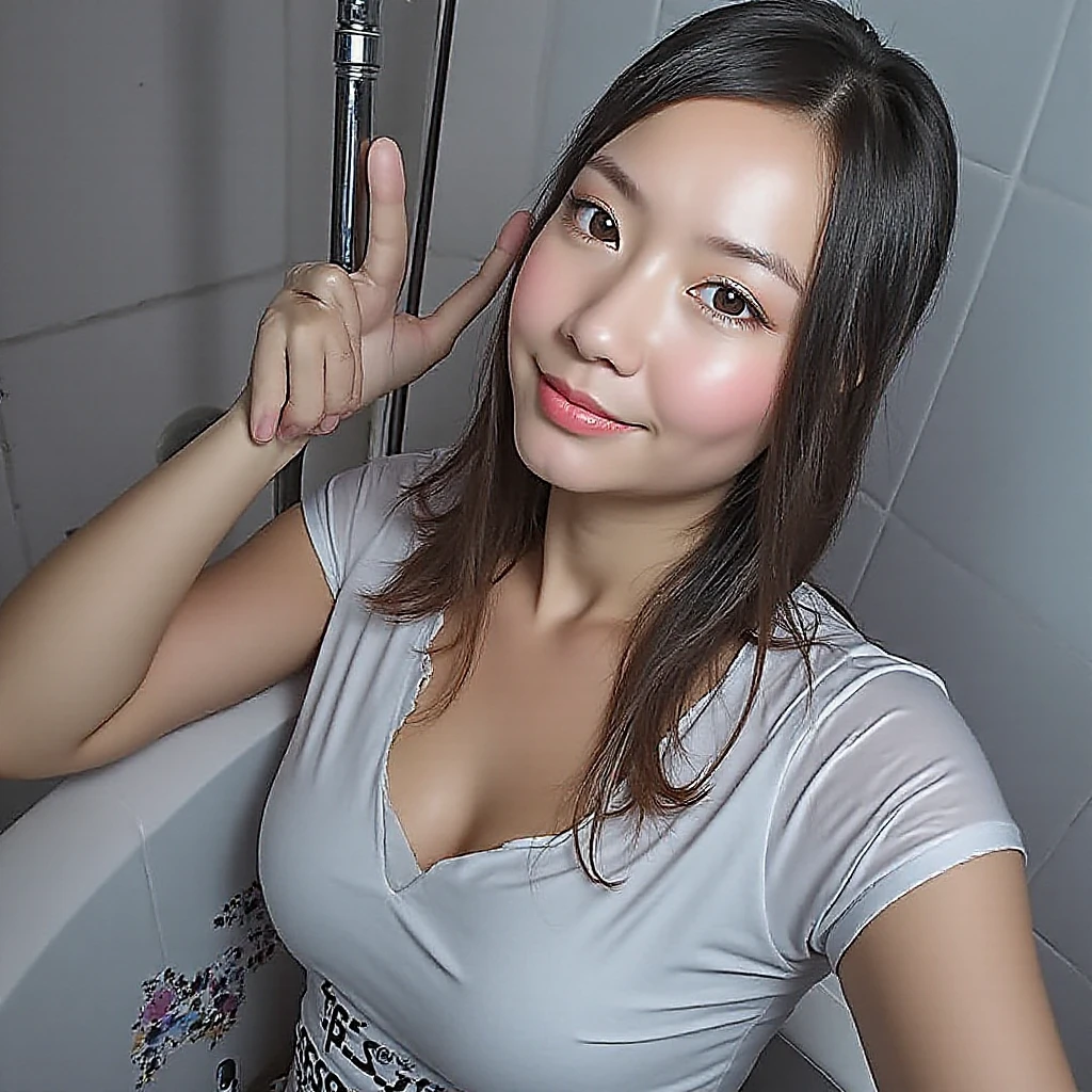 In the bathtub,detailed eyes,nose,Lick your lips and ,professional attire - SeaArt AI