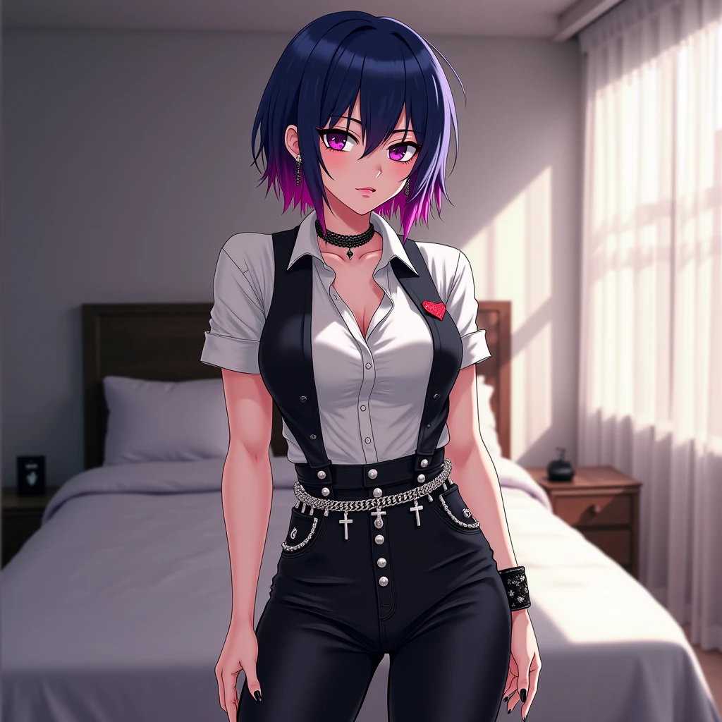 Anime woman Muscular yet curvaceous build. Tall, quite beautiful face ...