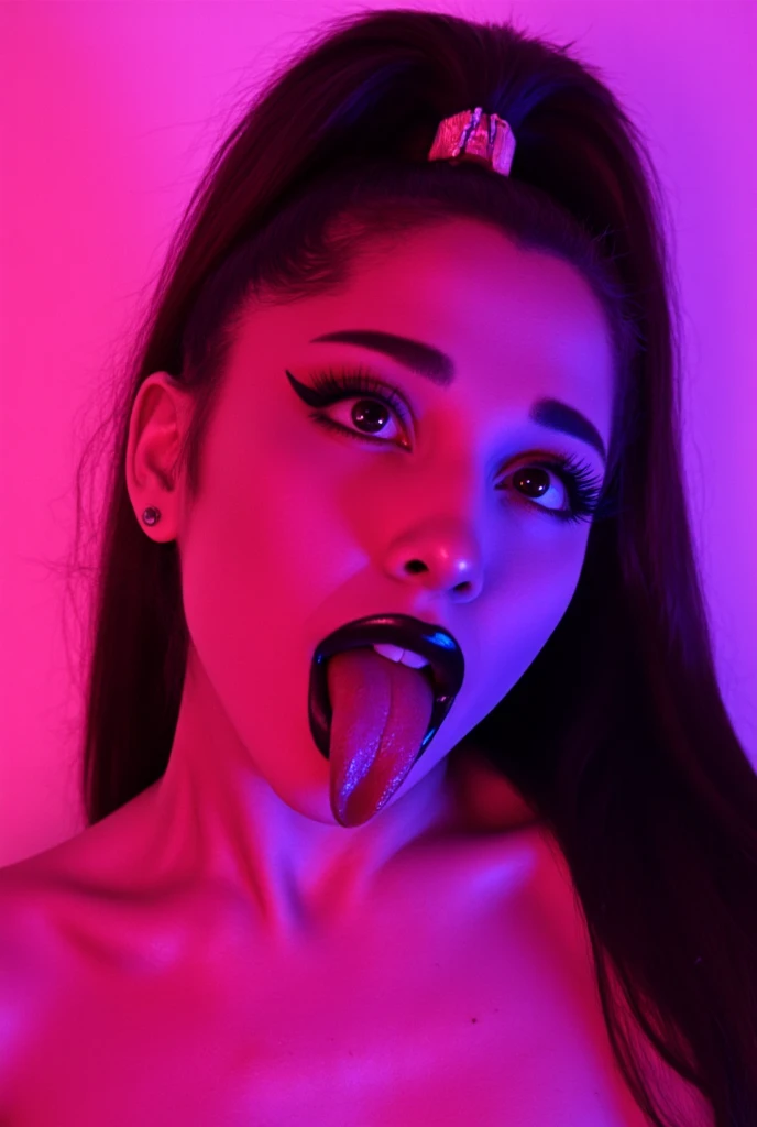 Front view Closeup of a Woman, ahegao, ahegao face, tongue out - SeaArt AI