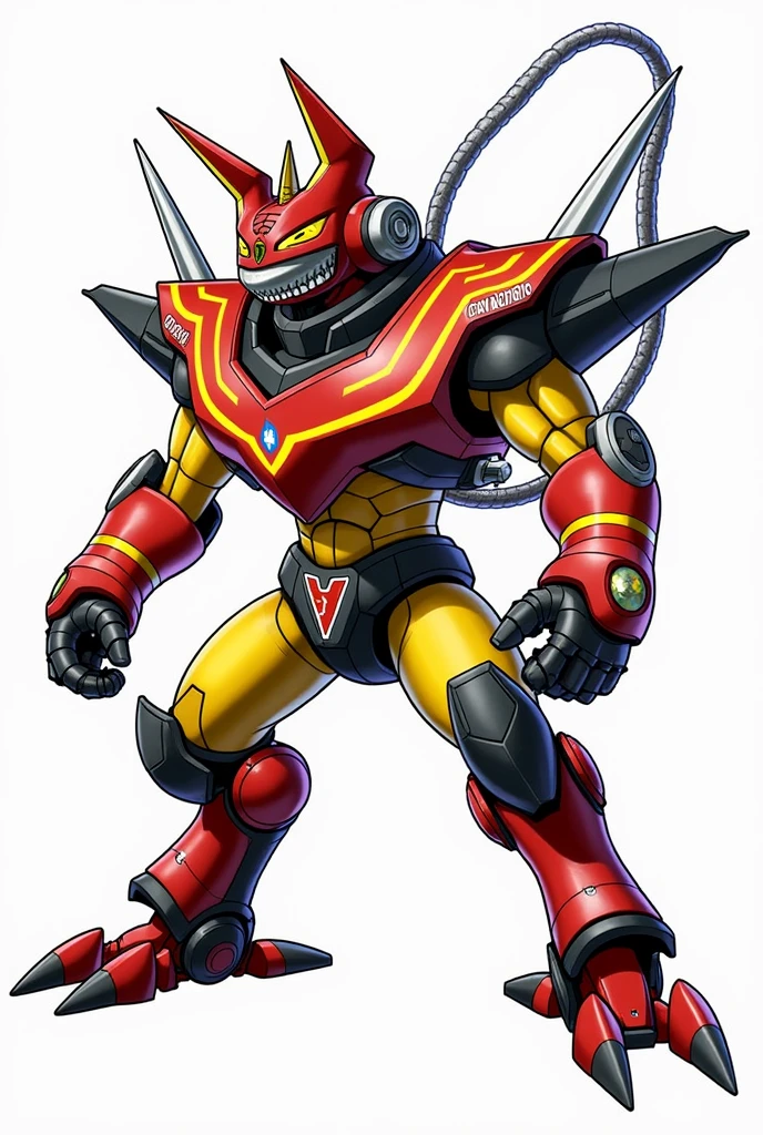 WarGrowlmon is a mechanized version of Growlmon. It wears a massive ...