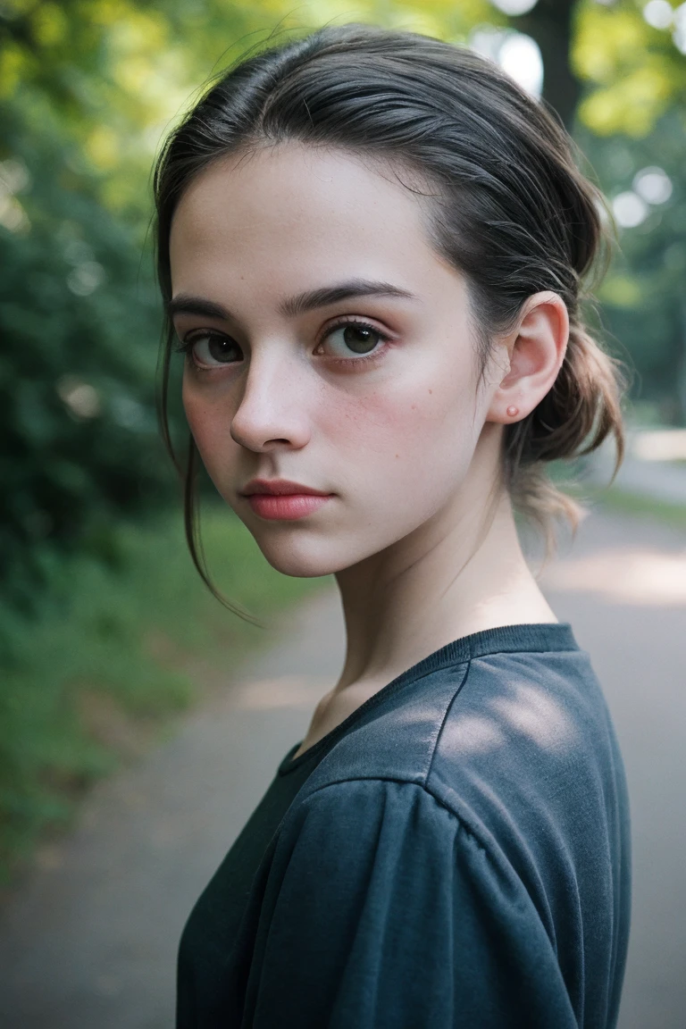 Portrait, shot on Leica, shadowplay, gorgeous lighting, subtle pastel ...