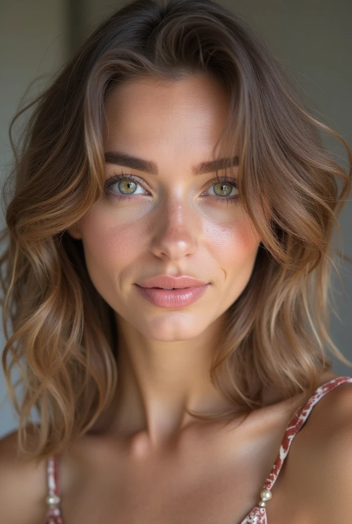 A girl with diamond face shape, having fair color under neutral tone ...