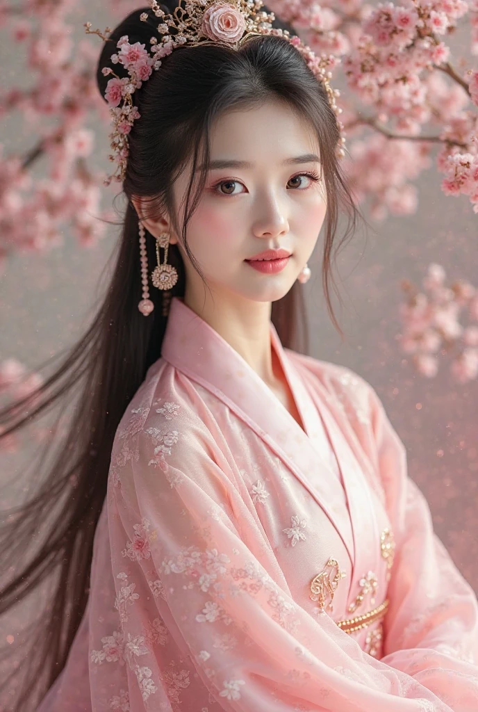 Ek beautiful chinese princess i ki photo banvani hai jisne pink - SeaArt AI