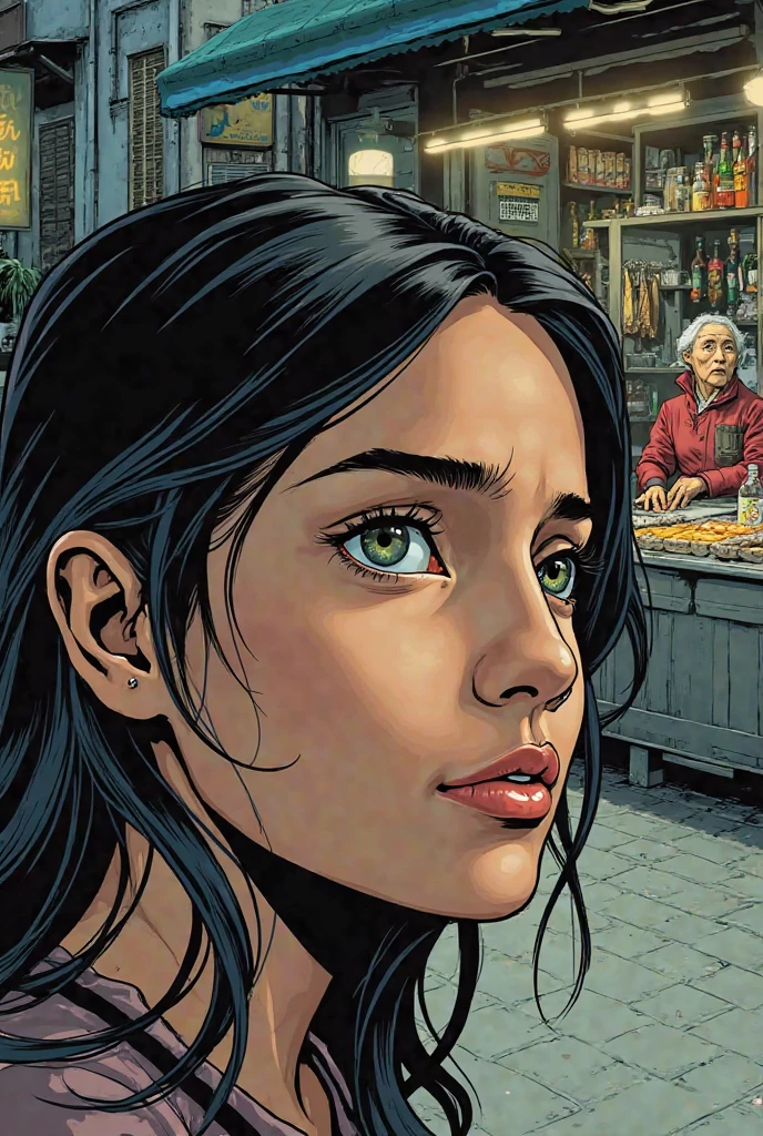 Panel 3: (Medium panel) Sahne: Asya, looking around in confusion ...