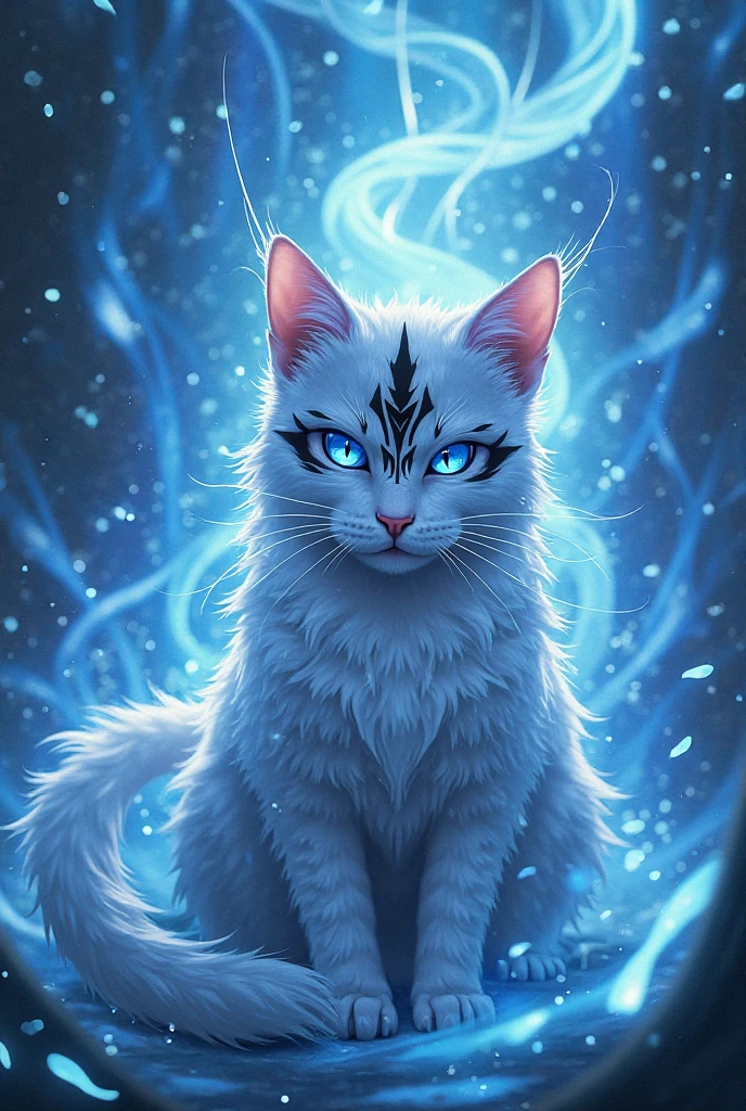 A cat that looks like Satoru Gojo - SeaArt AI