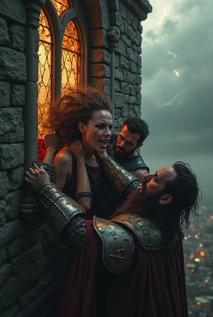 Ultra-realistic biblical scene in 8K, Dark and surreal style - SeaArt AI