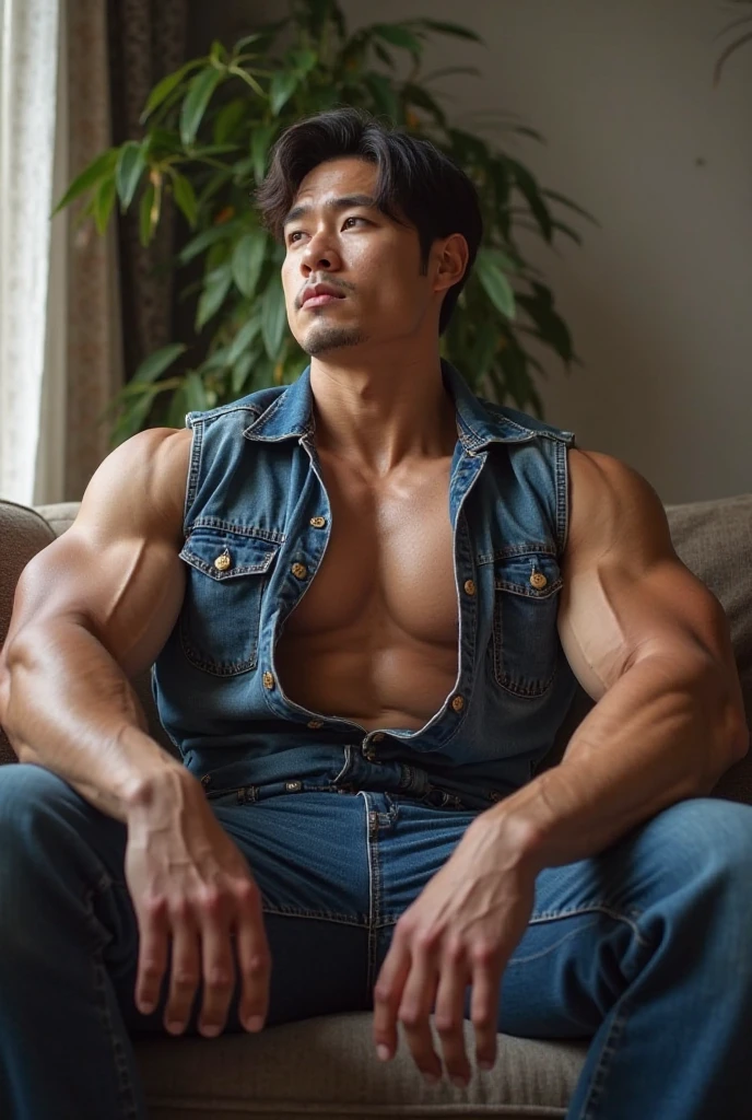 A very buff amd muscular young bodybuilder with huge muscles - SeaArt AI