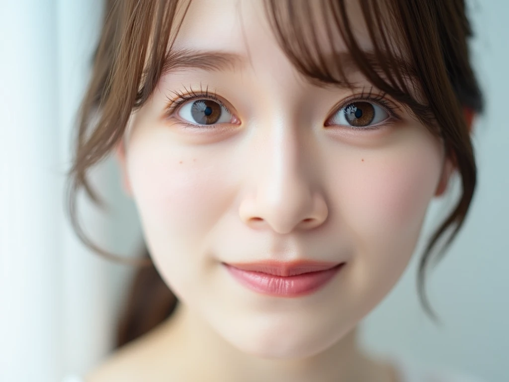 RAW photo, reality,((Staring Down at Viewers)),((Focus on Your FACE ...