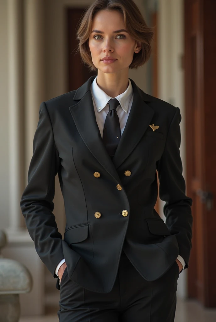 Two-piece uniform, of formal fabric - SeaArt AI