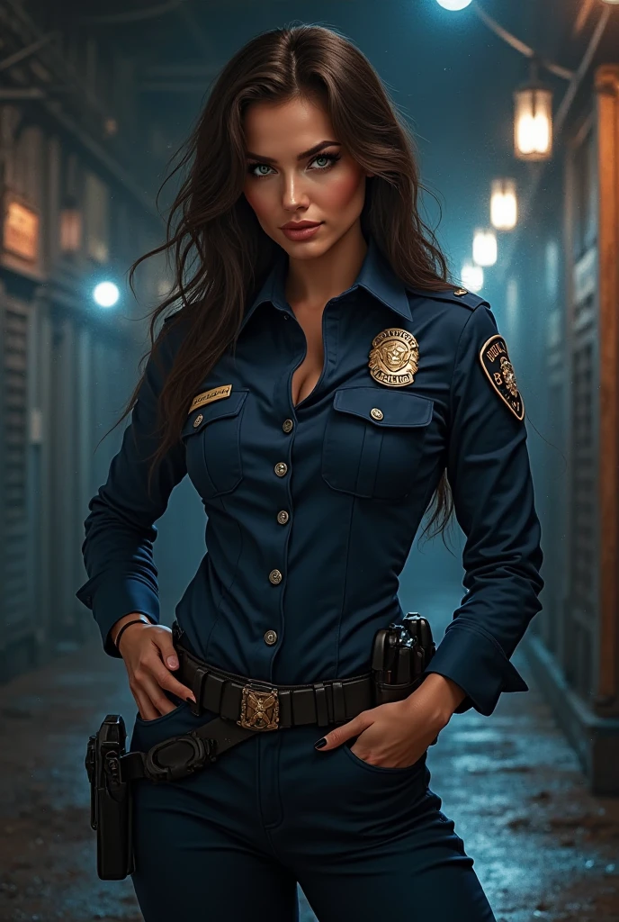 Actress samantha in police uniform. - SeaArt AI