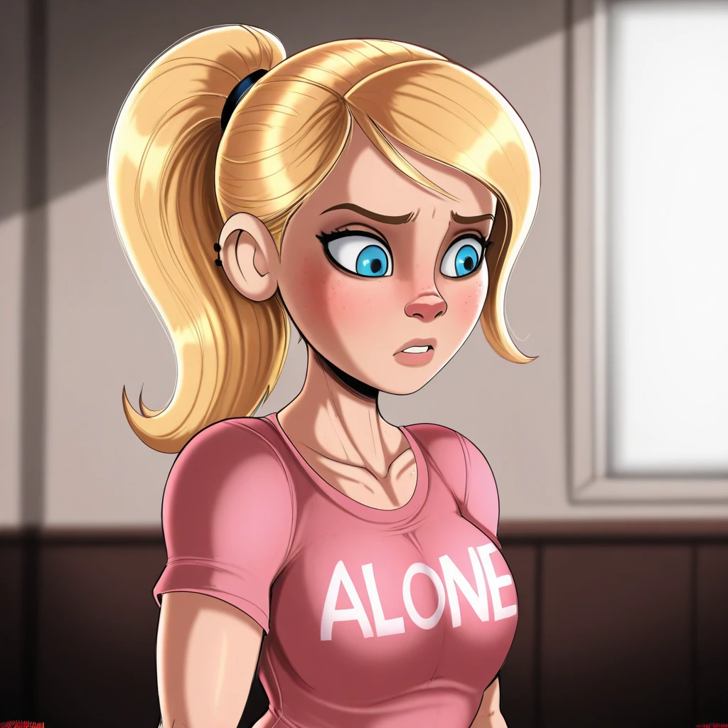 Masterpiece, center, shadman_ style, a girl, Alone , blond hair - SeaArt AI