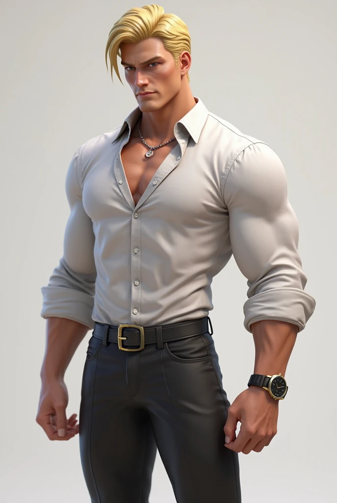 Very beautiful, male, blond hair, arrogant , The bossy, broad - SeaArt AI