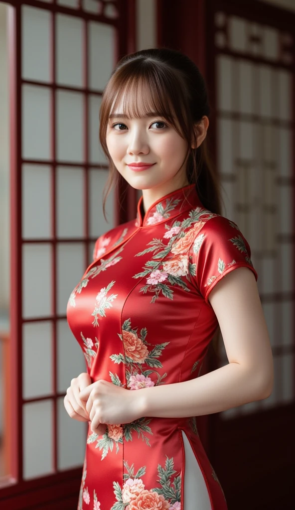 live-action，Super busty women， big woman ， Put your hands on your lower ...