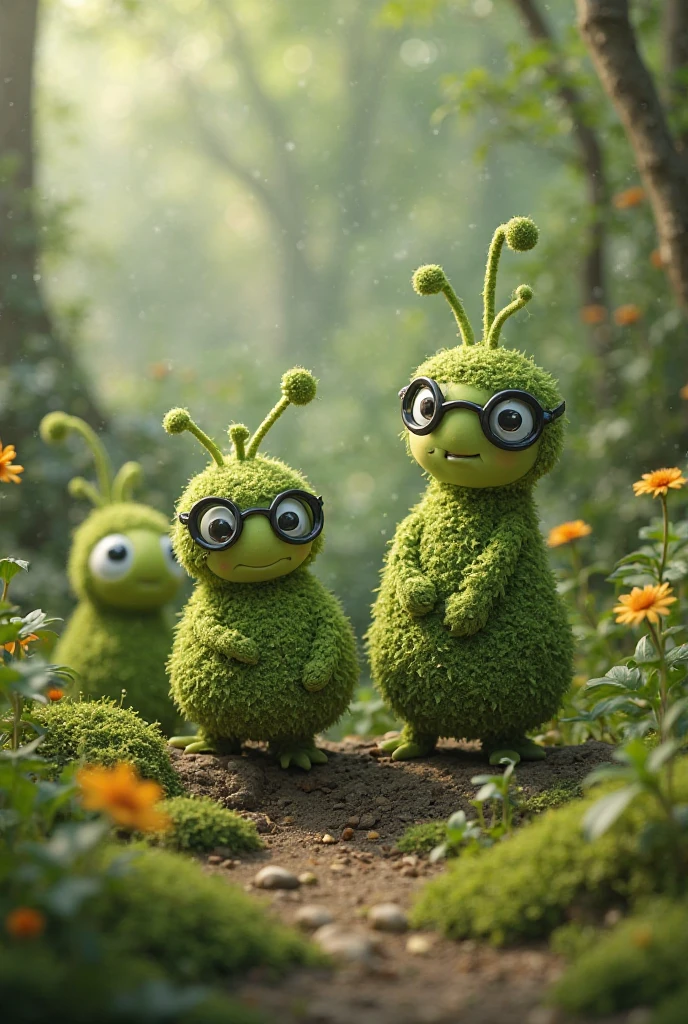 Pikmin's Moss and Black-rimmed Glasses - SeaArt AI