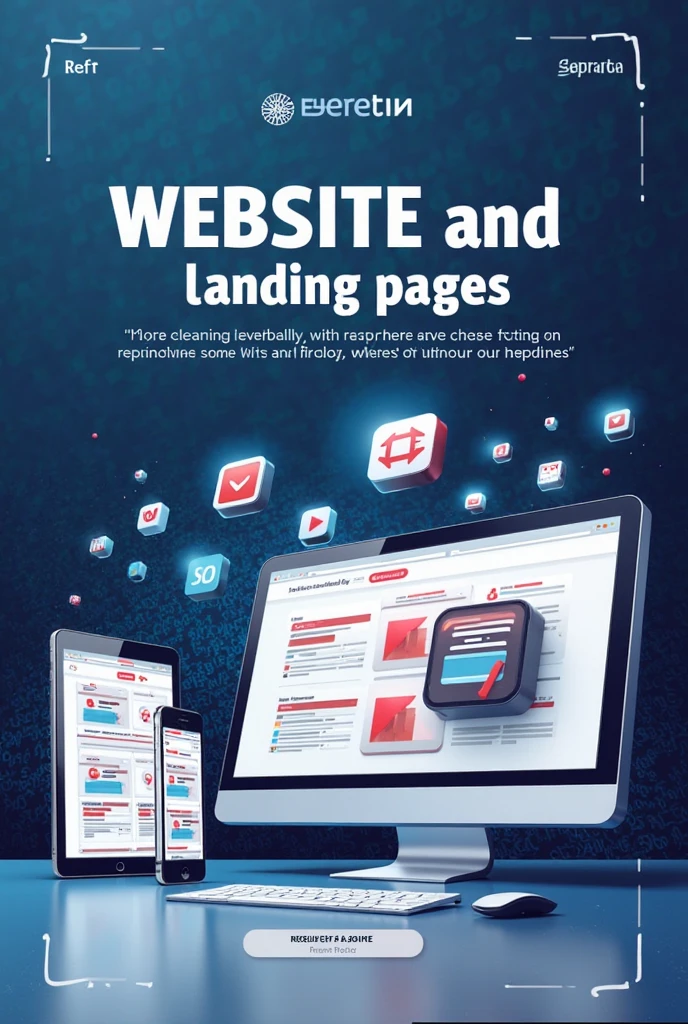A modern and striking image for an advertisement creating websites and ...