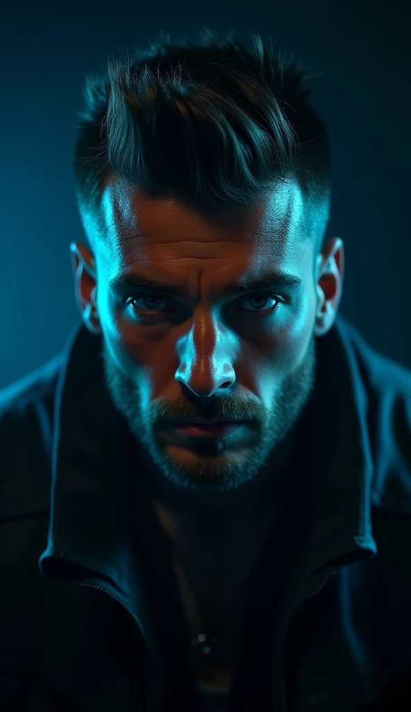 Main character (Male, 30 years old, angular, undercut hair, sharp eyes ...