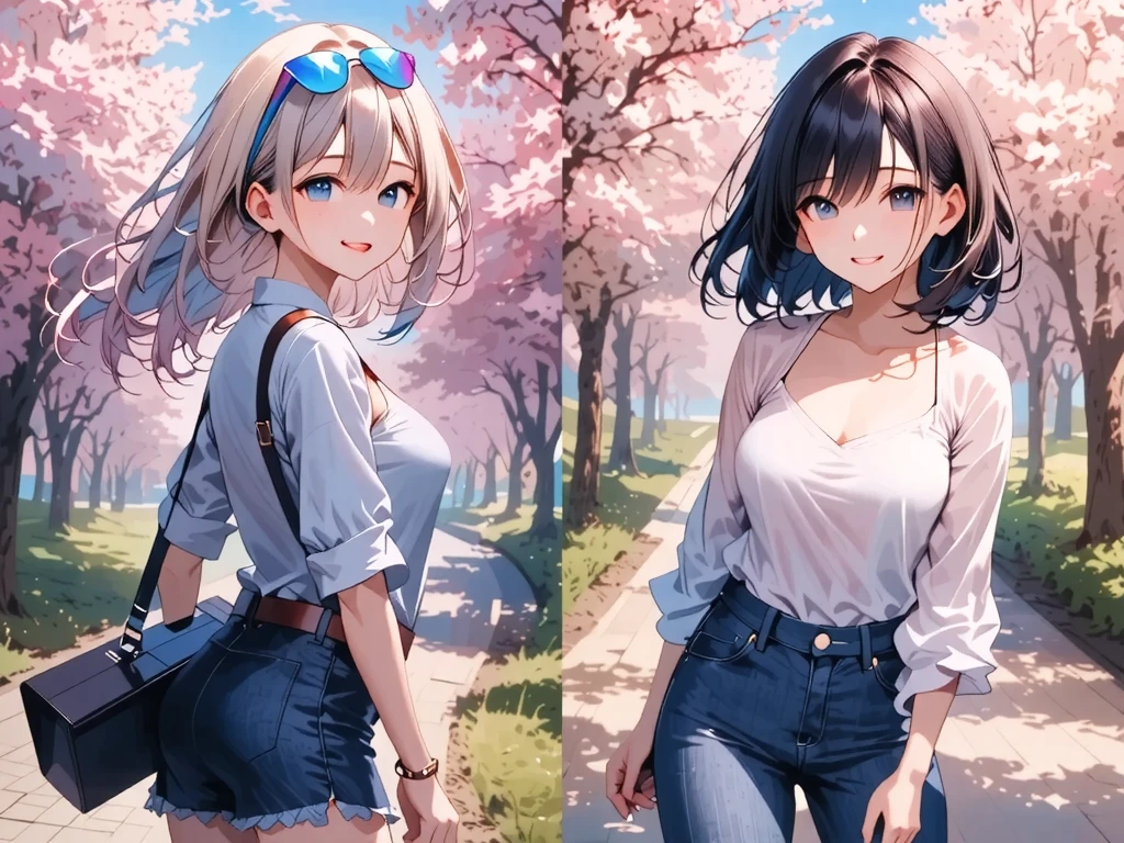 Ultra-high resolution output,two women with ass hair - SeaArt AI