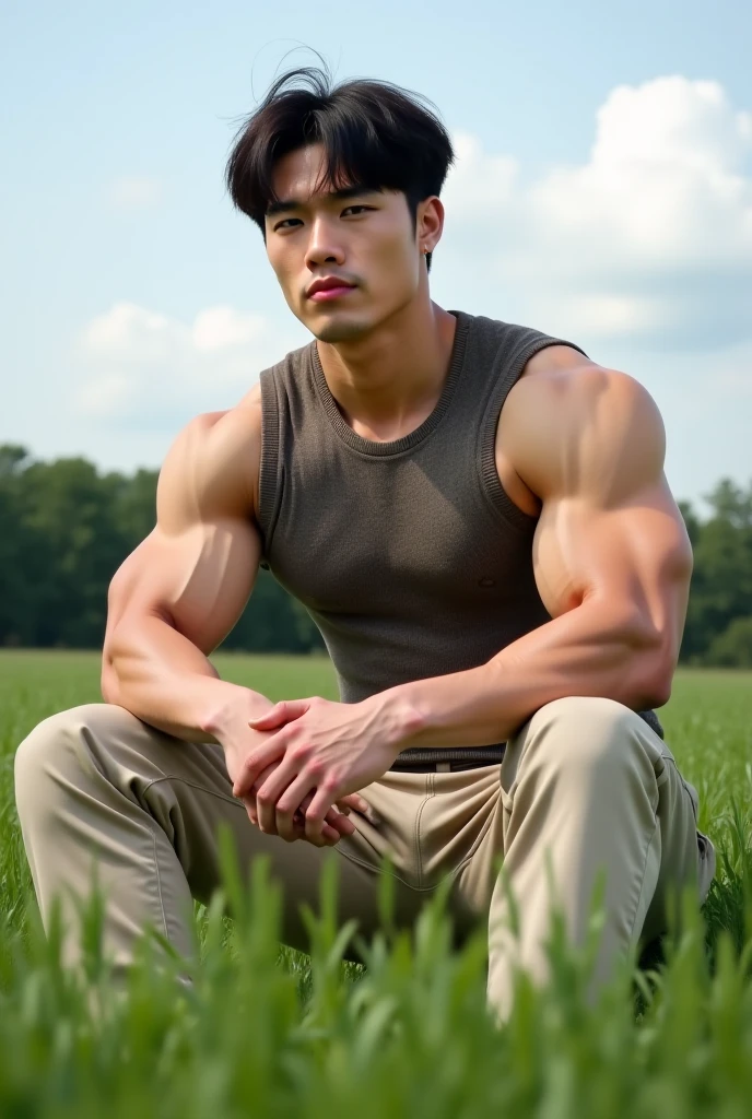A very buff amd muscular young bodybuilder with huge muscles - SeaArt AI