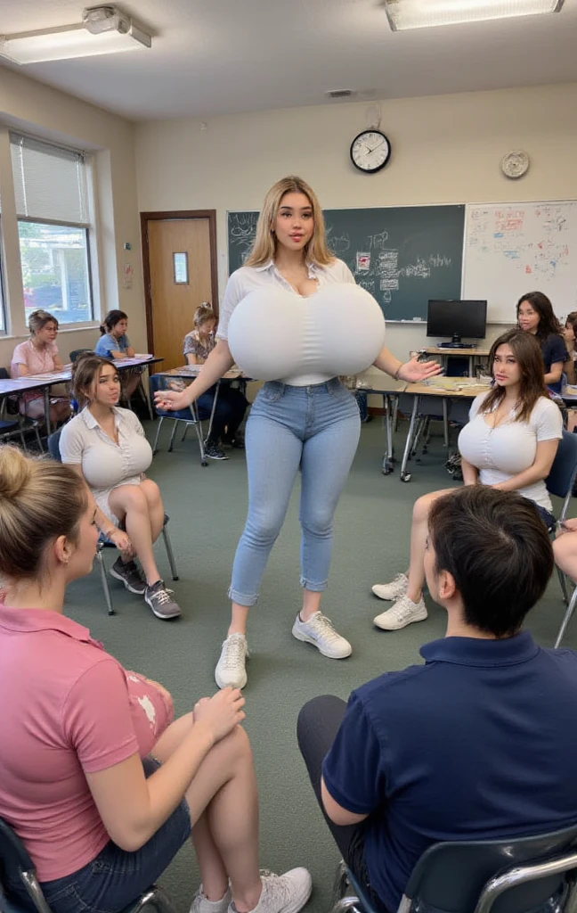 , Picture of three women in a circle in the classroom, , Fotography ...