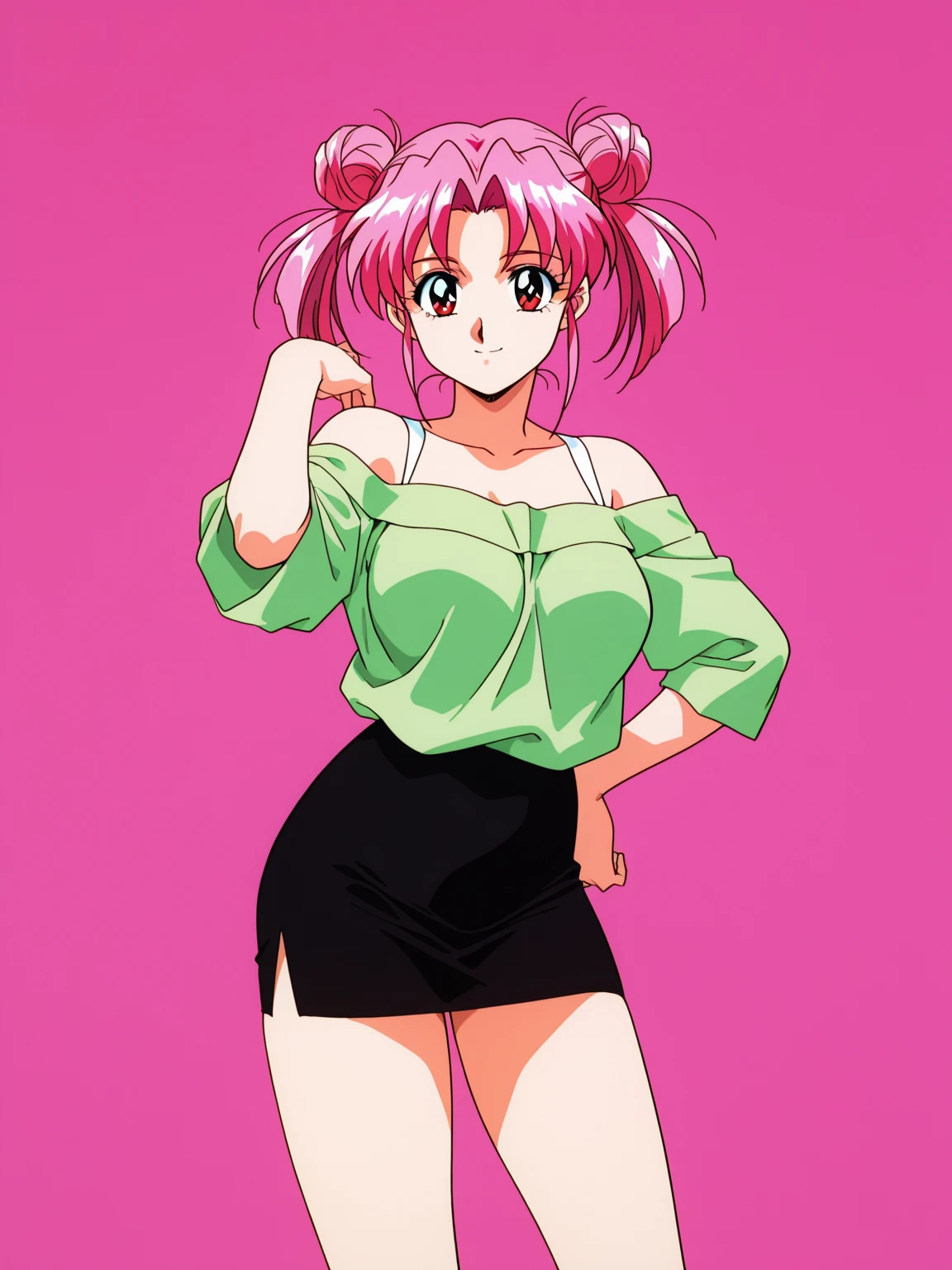 Saturated colors, extremely detailed, vintage anime style, 1990s anime ...