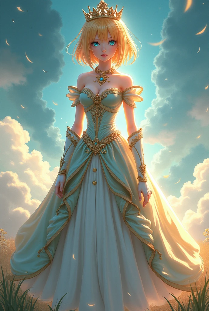 Naruko Uzumaki princess dress with long gloves - SeaArt AI