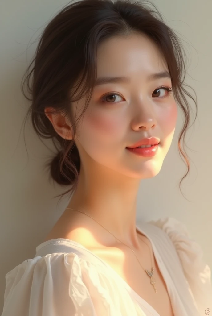 Same with round oval face less jaw line - SeaArt AI