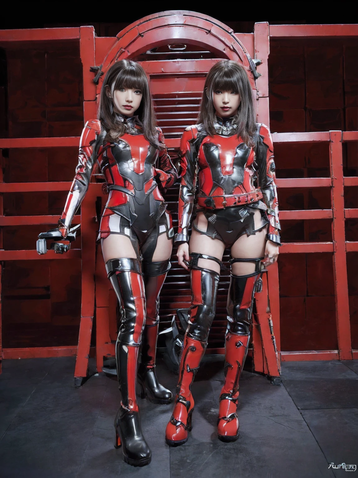Woman warrior,1 Japanese girl, Warframe,((fullbody:1.6)), Complex ...