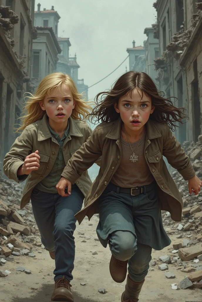 Number the stars by lois lowrey, drawing of 2 girls, blond and brown ...