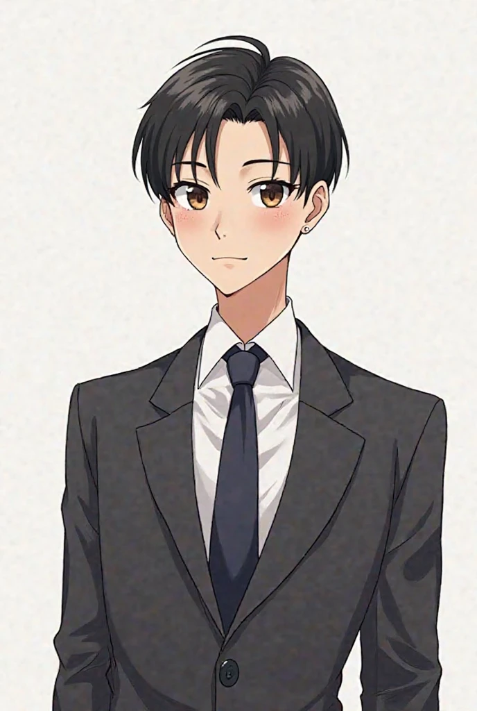 . Draw the body of an anime character, a man with light to medium skin ...