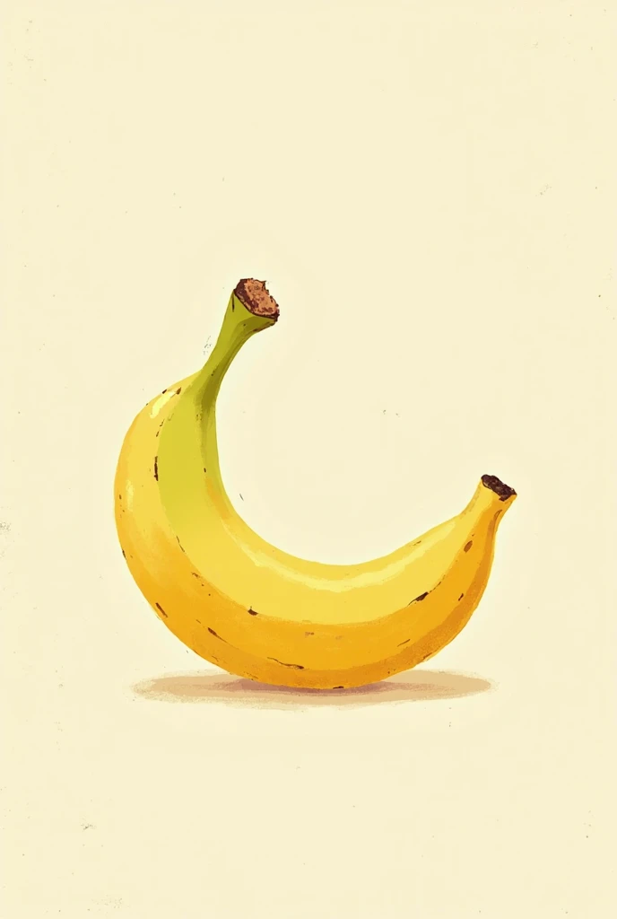 Banana, smooth gradient, hand drawn 2d simple flat picture - SeaArt AI