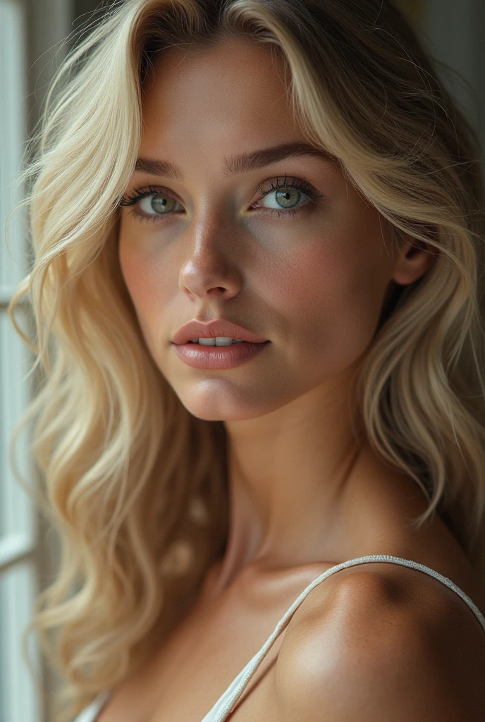 A young and extremely attractive woman with smooth, flawless skin - SeaArt AI