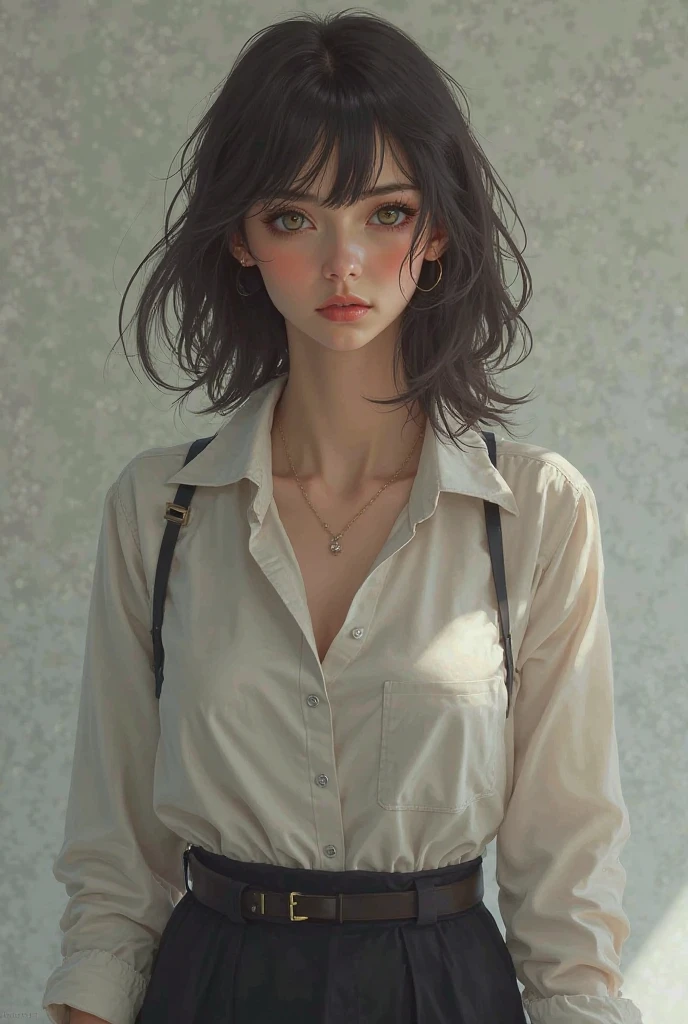 A woman without anime-shaped clothes - SeaArt AI