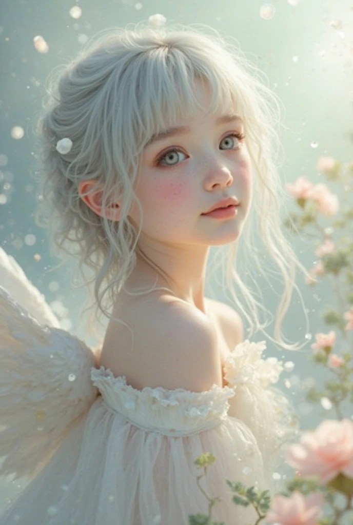 Cute dove girl - SeaArt AI