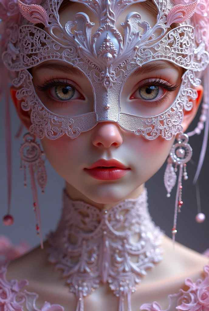 Infinity nikki silevgale's aria outfit on momo's party mask front face ...