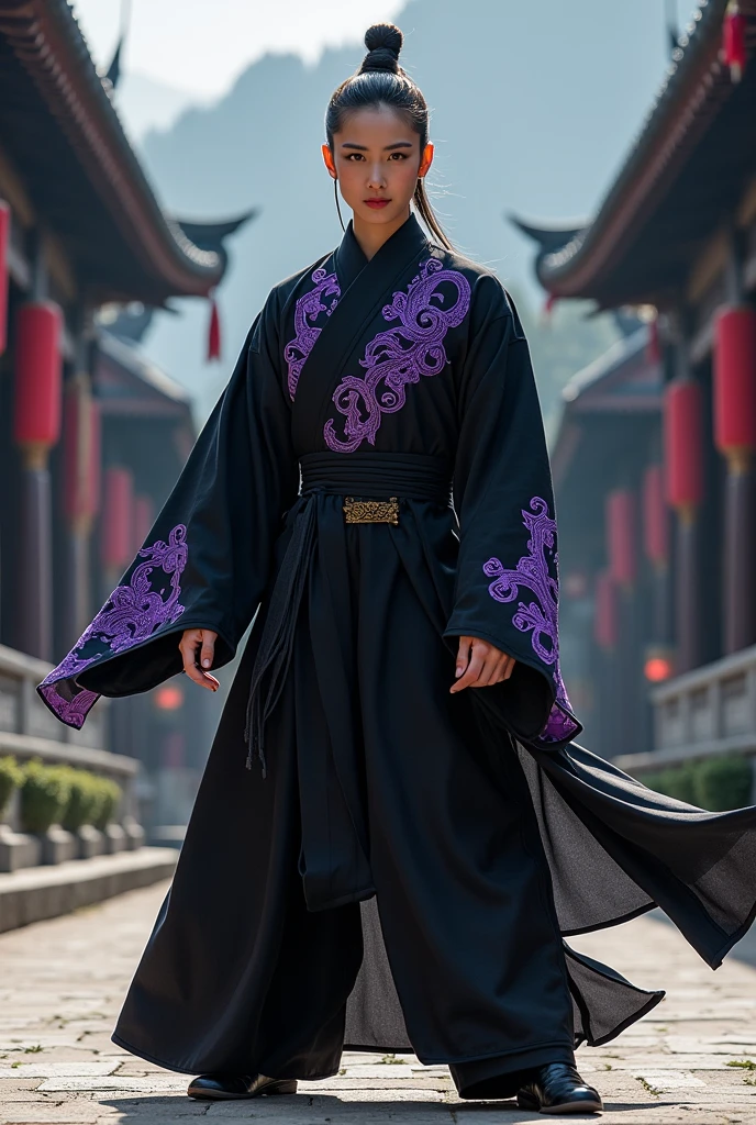 Can you give me some examples of wushu nanquan dress in black and ...