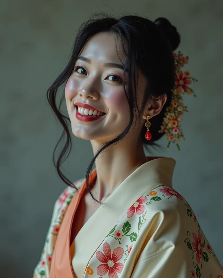 Create ‎A cinematic beautiful Japanese Oiran elegant gorgeous - SeaArt AI