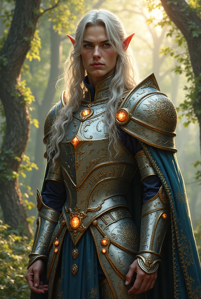 Prince in elven armour - SeaArt AI