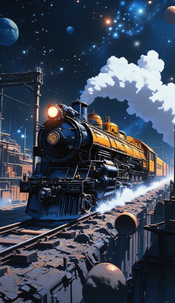 Galaxy Express 999, a masterpiece by Leiji Matsumoto, passenger cars ...