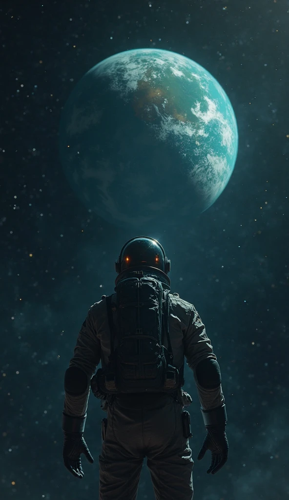 A man looking at planet Earth from space - SeaArt AI