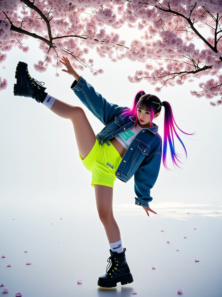 The image is fixed on the streets of Harajuku, Tokyo，1girl, Japanese ...
