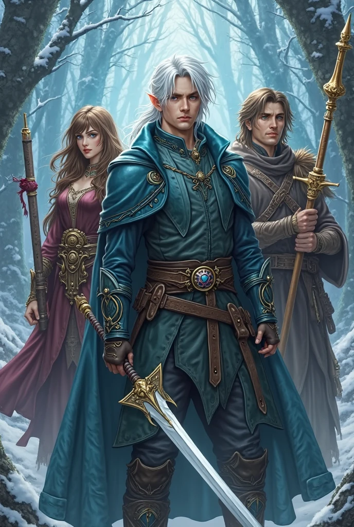 5 characters anime art as dnd campaign. 1 character astral elf men 27 ...
