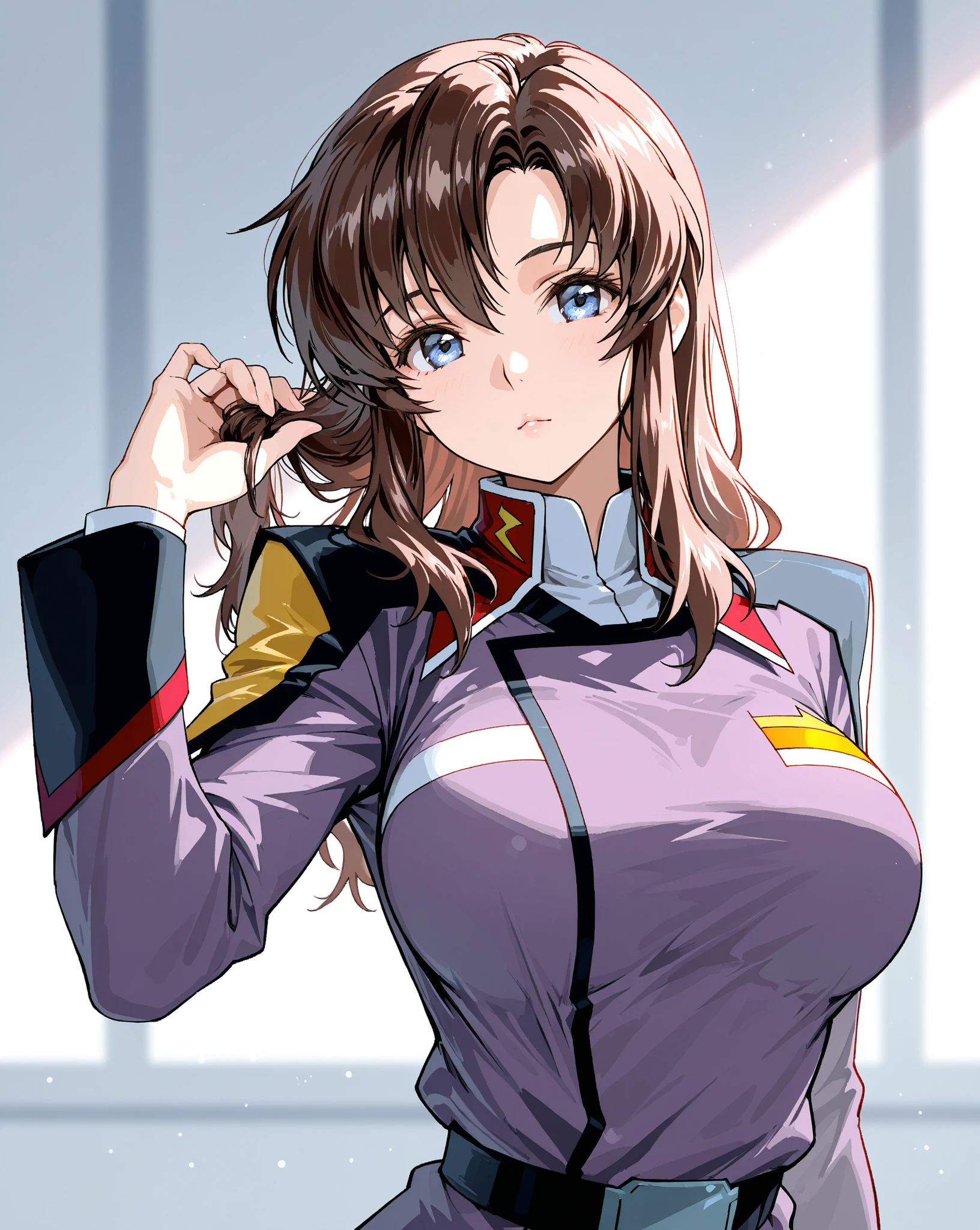 (Murrue Ramius_Gundam Seed), with hair, masterpiece, highest quality ...