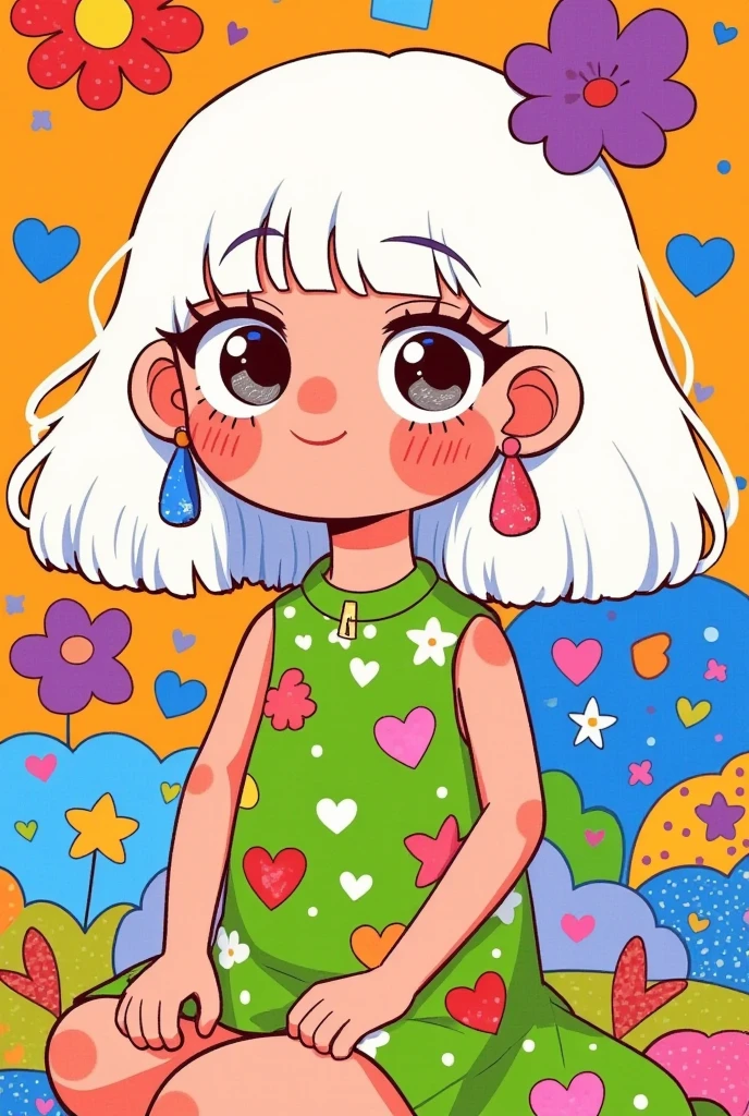 Cute cartoon girl - SeaArt AI