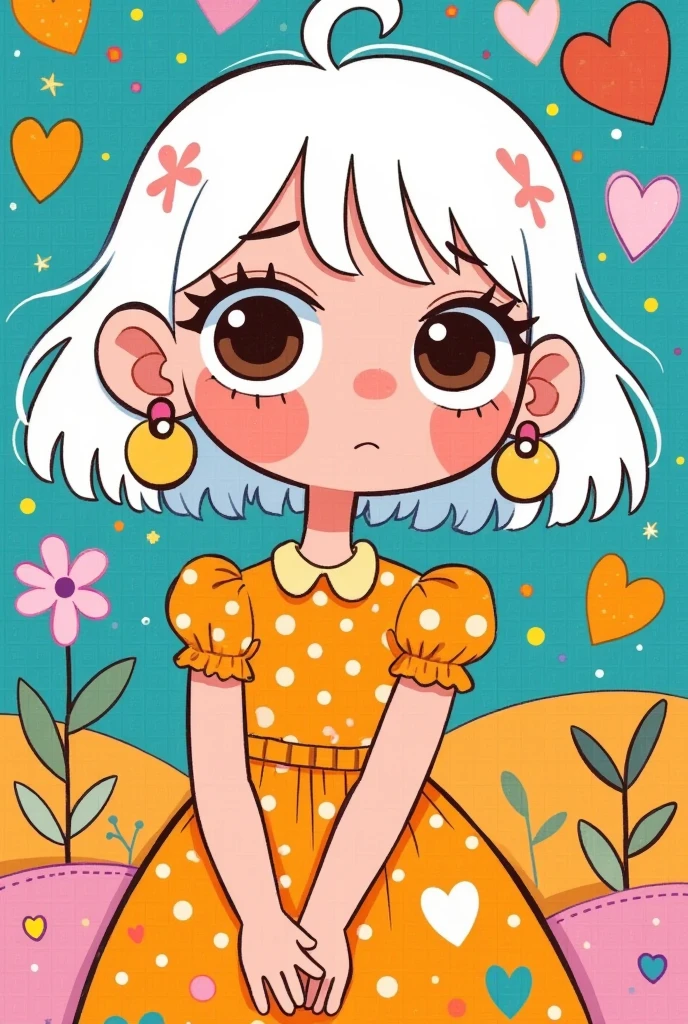 Cute cartoon girl - SeaArt AI