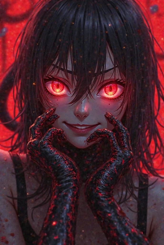Yandere Anime Symbiote Girl. Glowing eyes. She’ll do absolutely ...