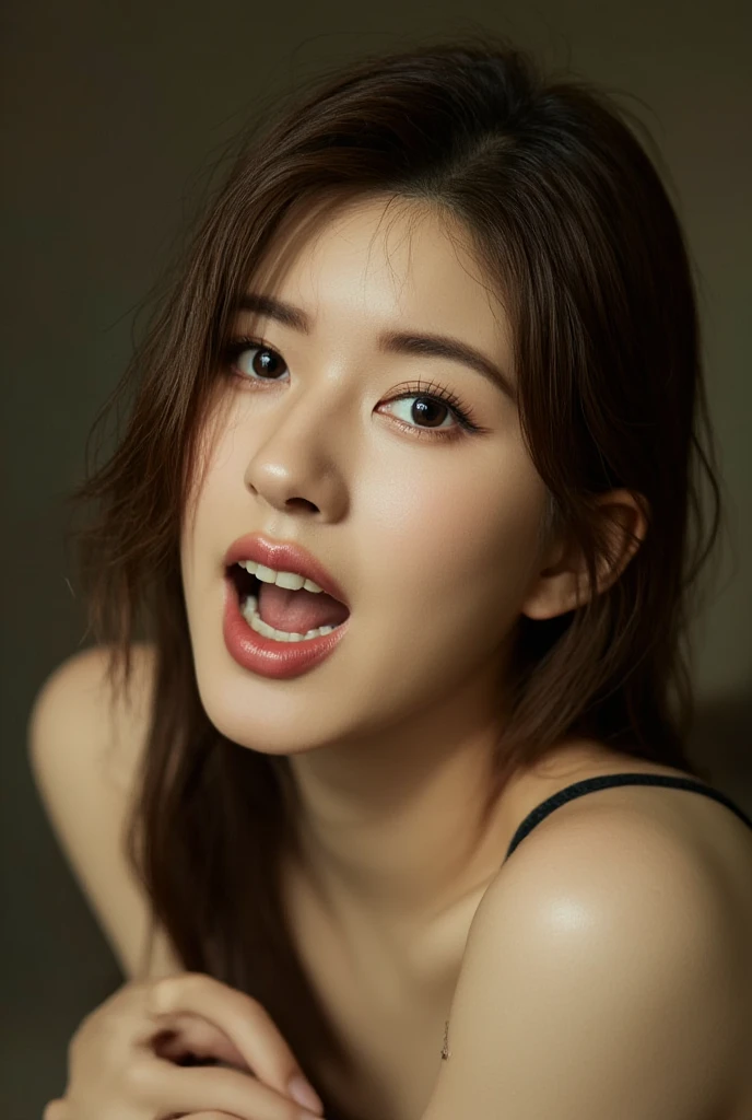 Not save for work, Hot, brunette argentinian woman, on one's knees ...