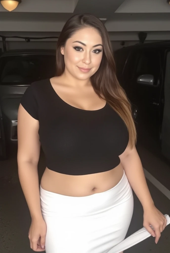 MODEL DESCRIPTION: A Latina woman with long brown hair, with medium ...