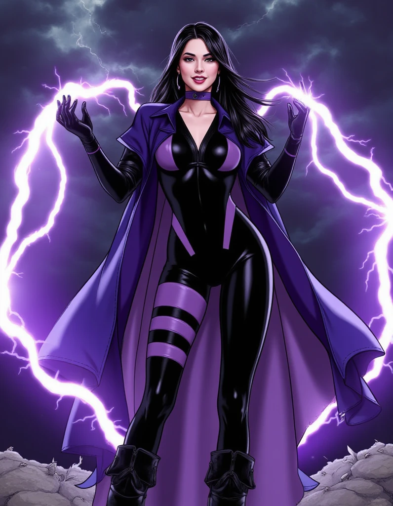 Here is her original villain for the Justice League, with a special highlight as - SeaArt AI