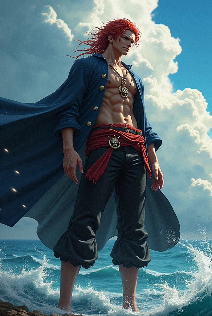 What would Red-Haired Shanks look like if he were real, Showing off his ...